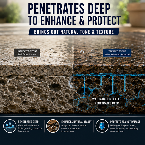 Color Enhancing Stone Sealer for all types of Stone & Pavers ...