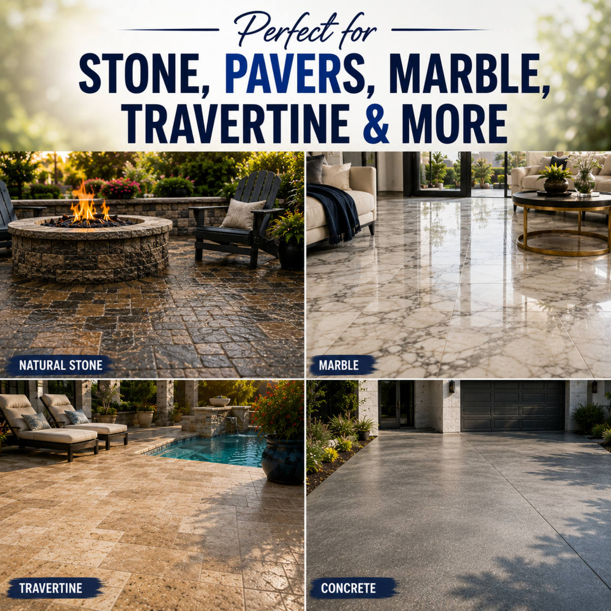 Color Enhancing Stone Sealer for all types of Stone & Pavers ...
