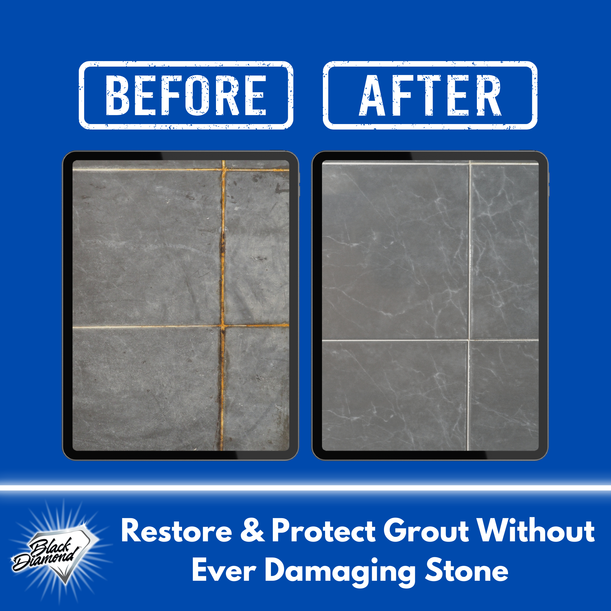Acid-Free Heavy Duty Grout Cleaner for All Types of Grout Lines ...